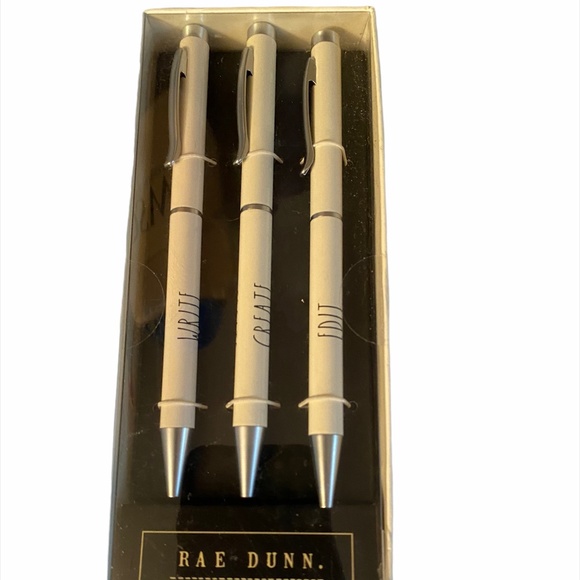 Rae Dunn | Office | Rae Dunn 3 Ballpoint Black Ink Pens | Poshmark